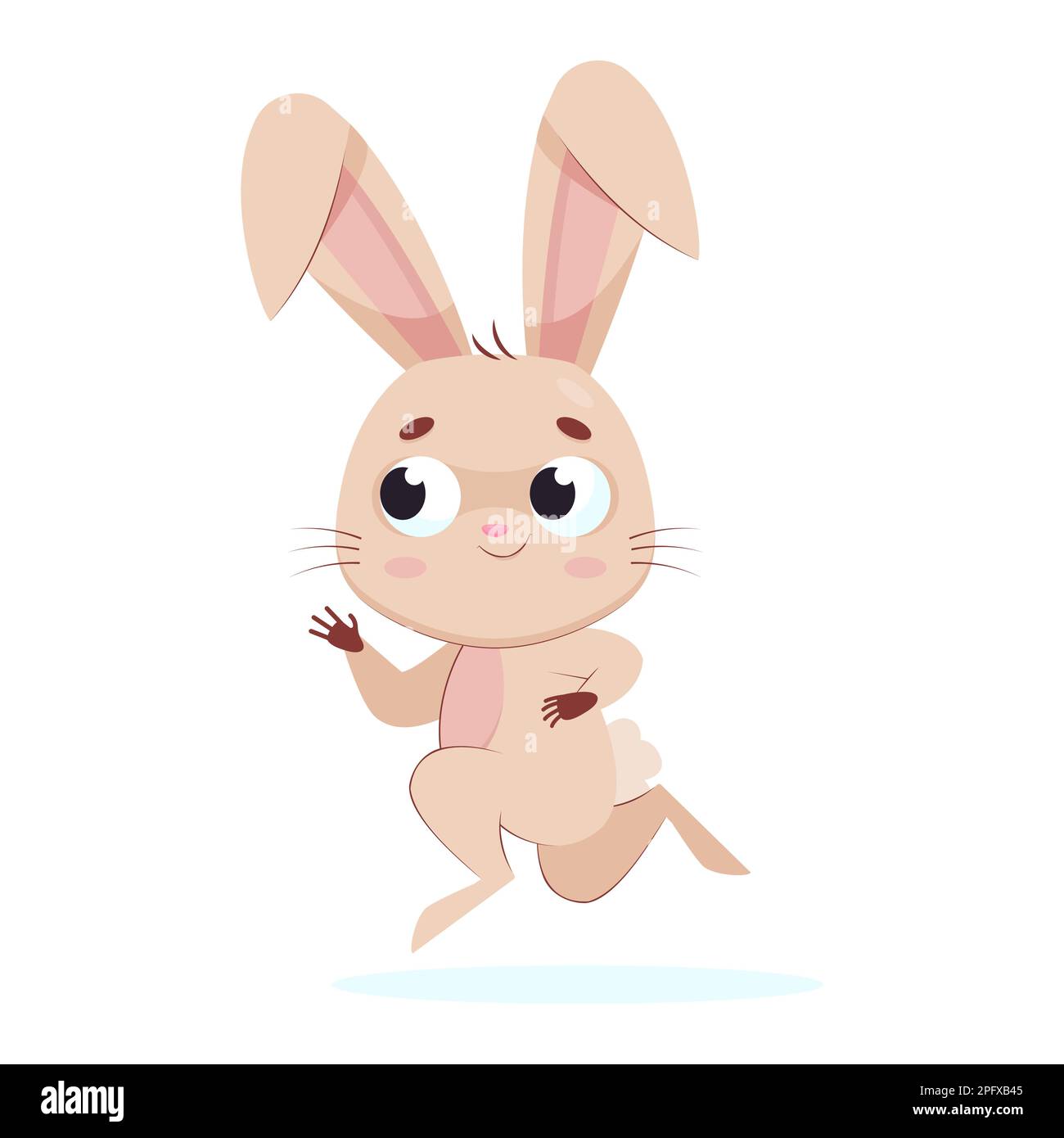 Cartoon Rabbit Running