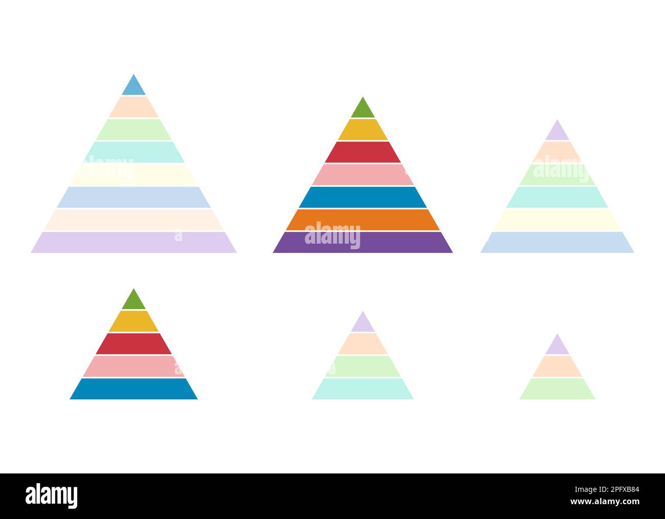 Set of Pyramid infographic chart layout, info modern concept step ... Set of Pyramid infographic chart layout, info modern concept step ...