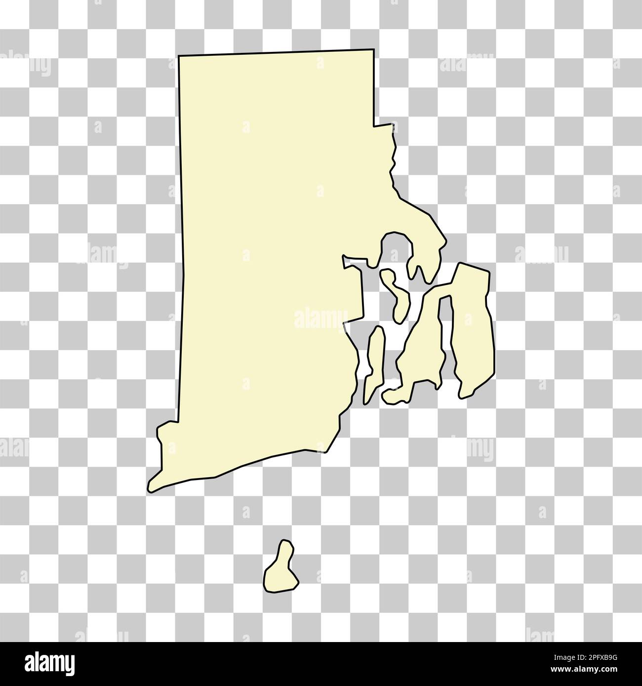 Rhode island map shape, united states of america. Flat concept symbol ...