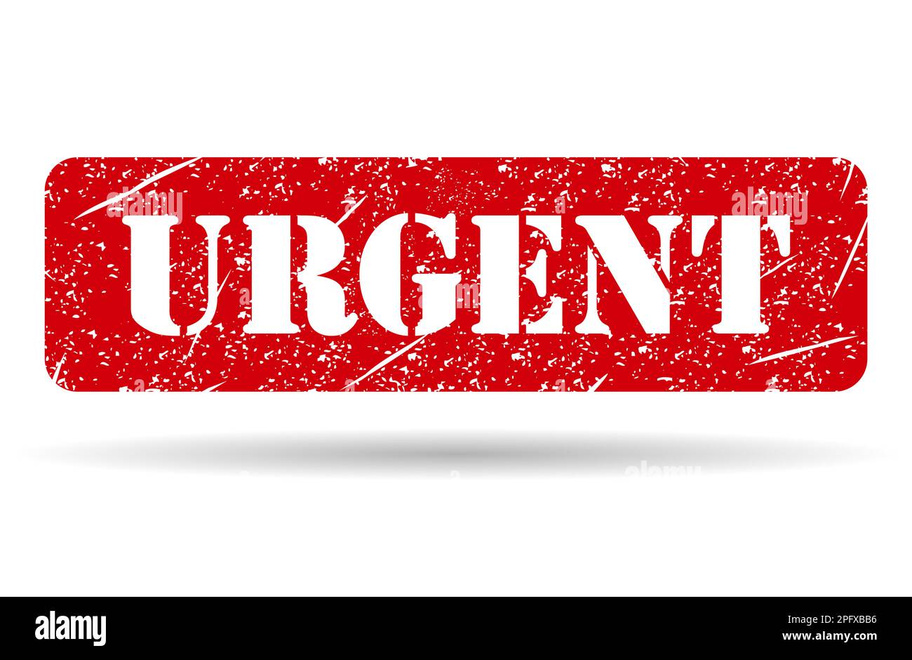 Urgent stamp symbol shadow, label sticker sign button, text banner vector illustration Stock ...