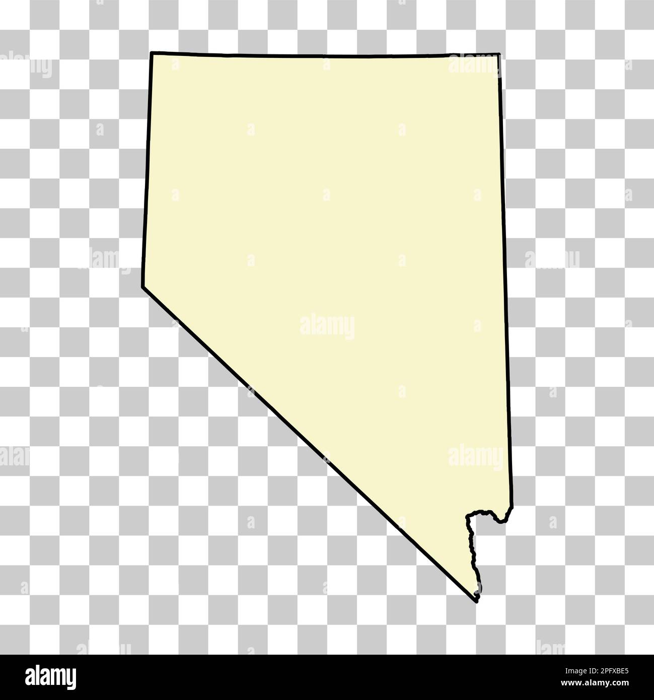 Nevada map shape, united states of america. Flat concept icon symbol ...