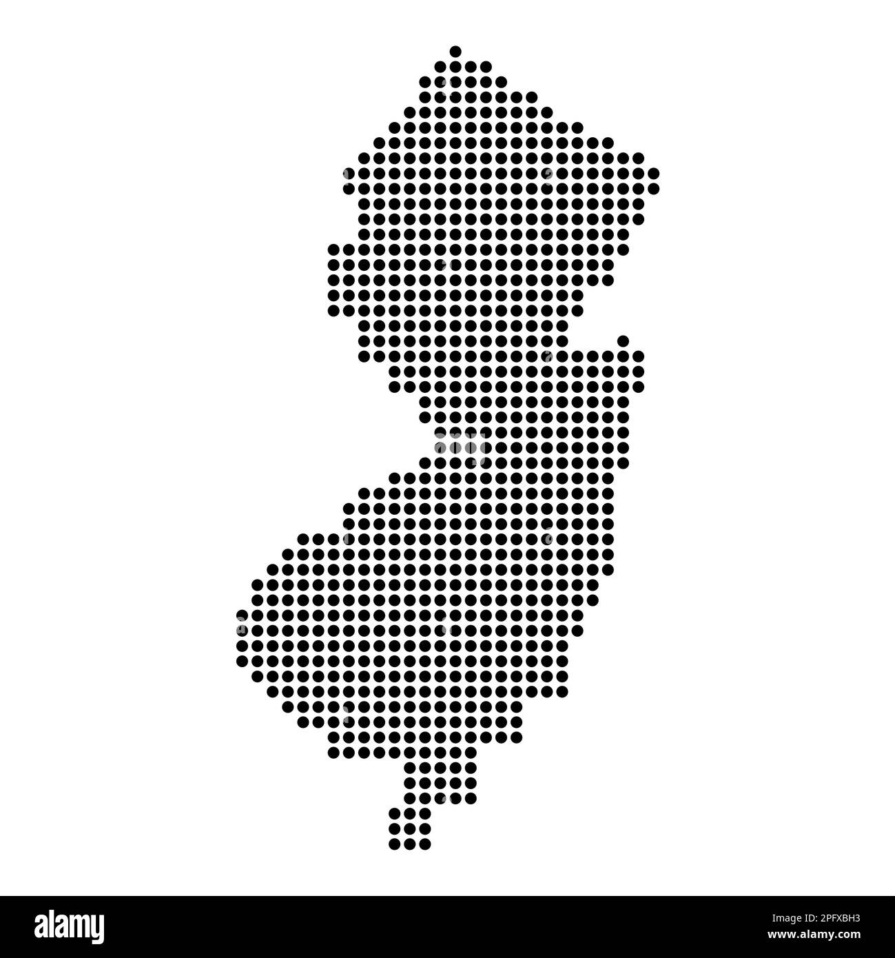 New Jersey map, united states of america. Flat concept icon symbol ...