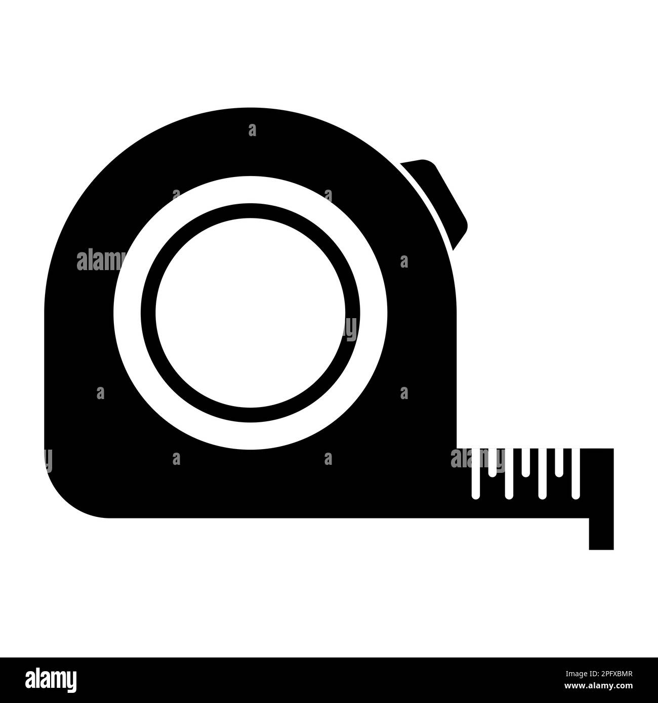 Measurement tape icon, measure tool concept design symbol, instrument ...