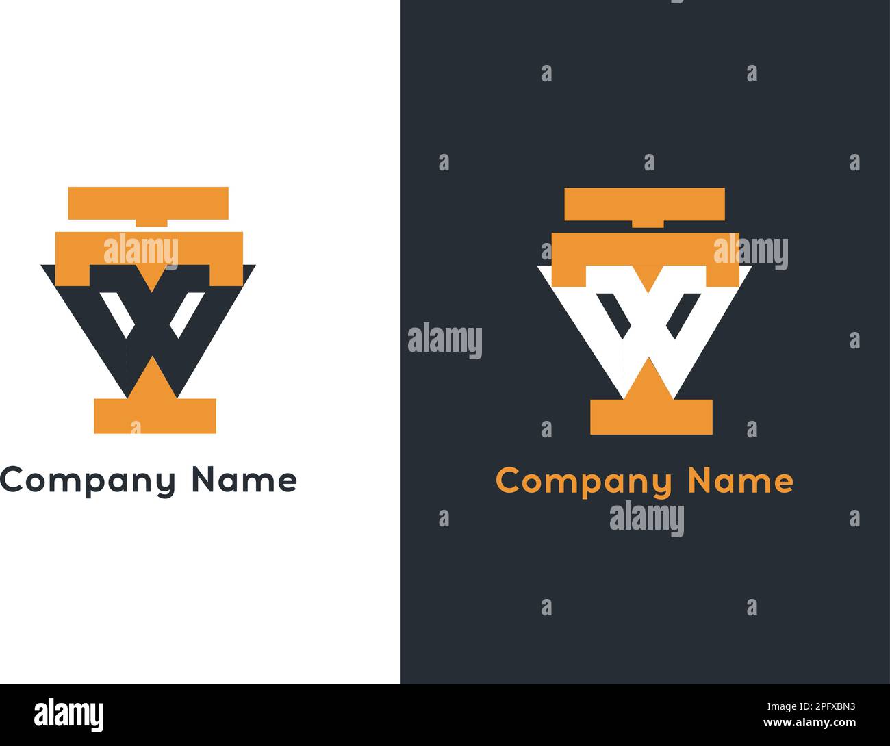 Letter TTW logo template. Premium monogram business sign. Universal ...