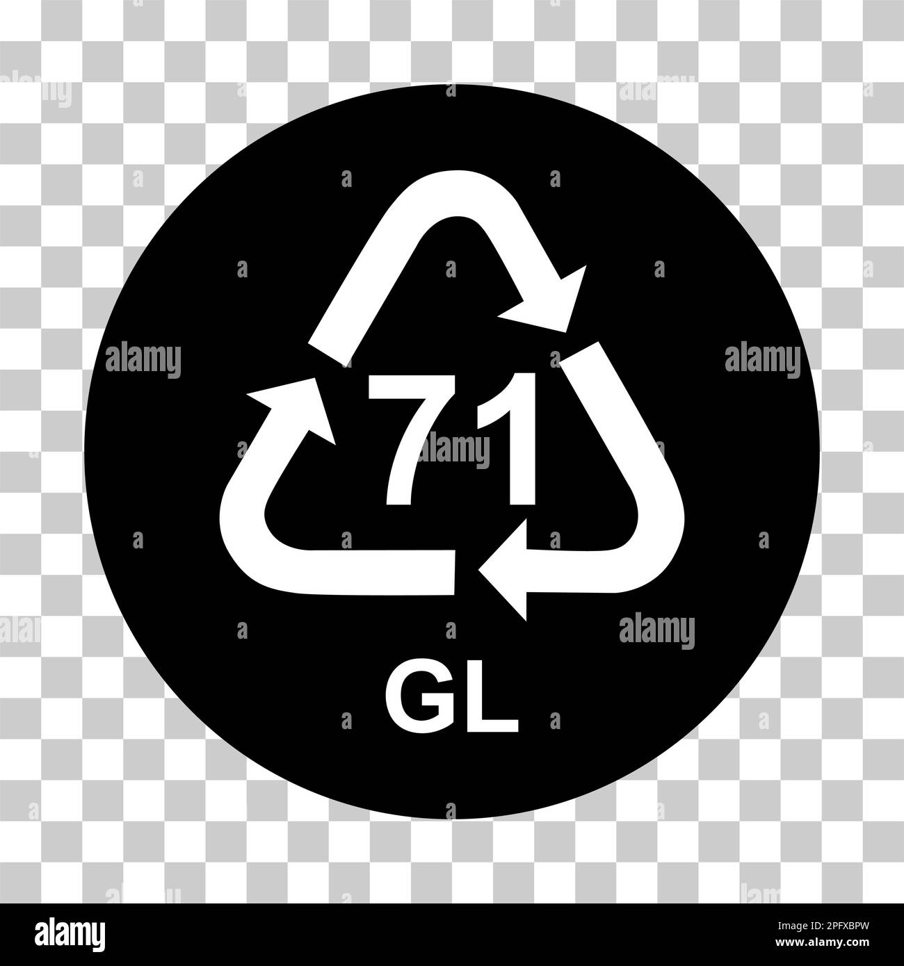 Glass symbol, ecology recycling sign isolated on white background ...