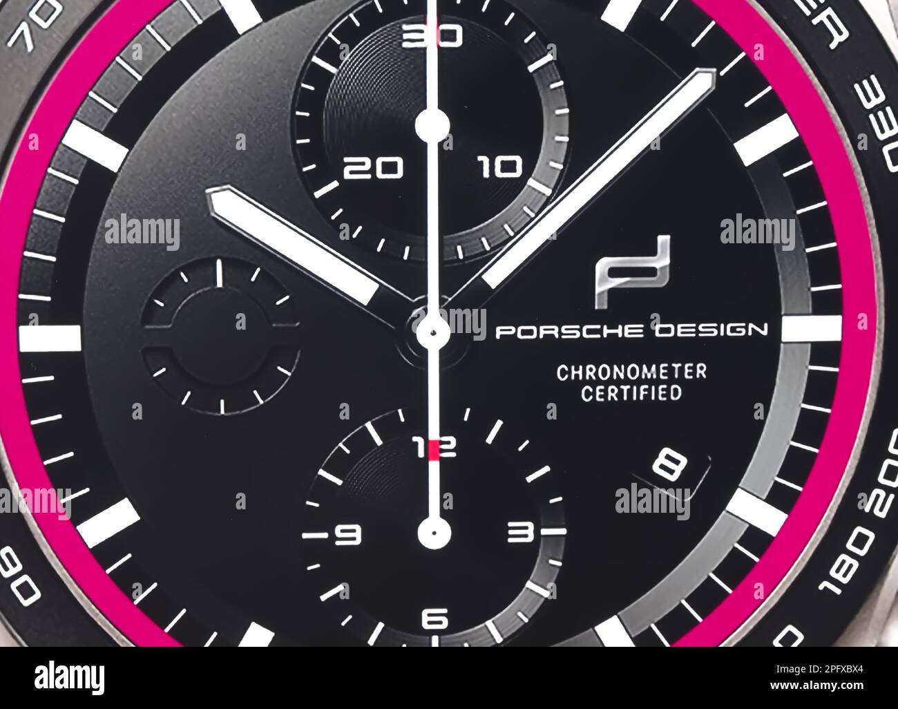 Porsche design watch commercial in a shop Stock Photo - Alamy