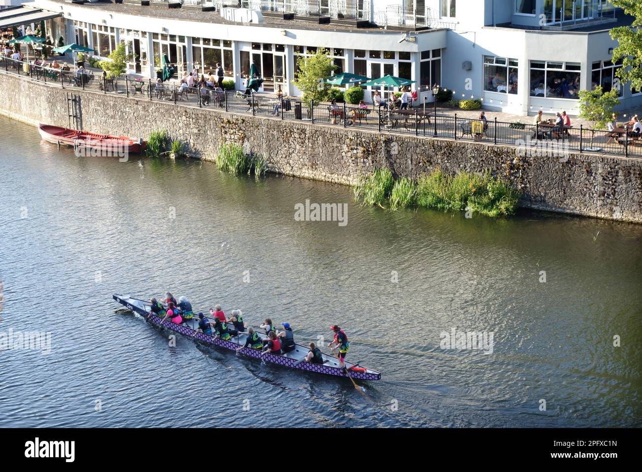 guided boat tour on the river Nore, Kilkenny Ireland Stock Photo - Alamy