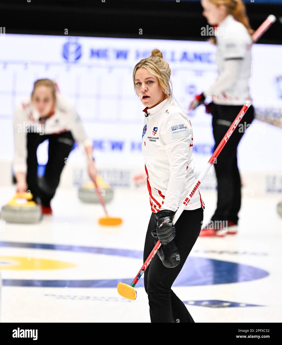 Sandviken, Sweden. 19th Mar, 2023. Denmark's skip Madeleine Dupont in ...
