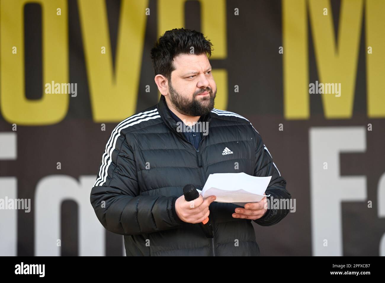 Vienna, Austria. 18th Mar, 2023. Antifascist rally on the United ...