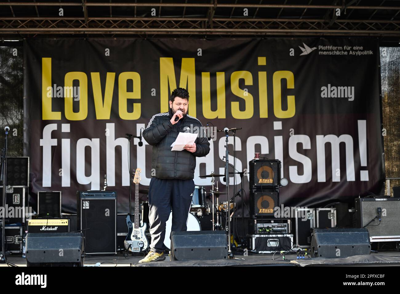Vienna, Austria. 18th Mar, 2023. Antifascist rally on the United ...