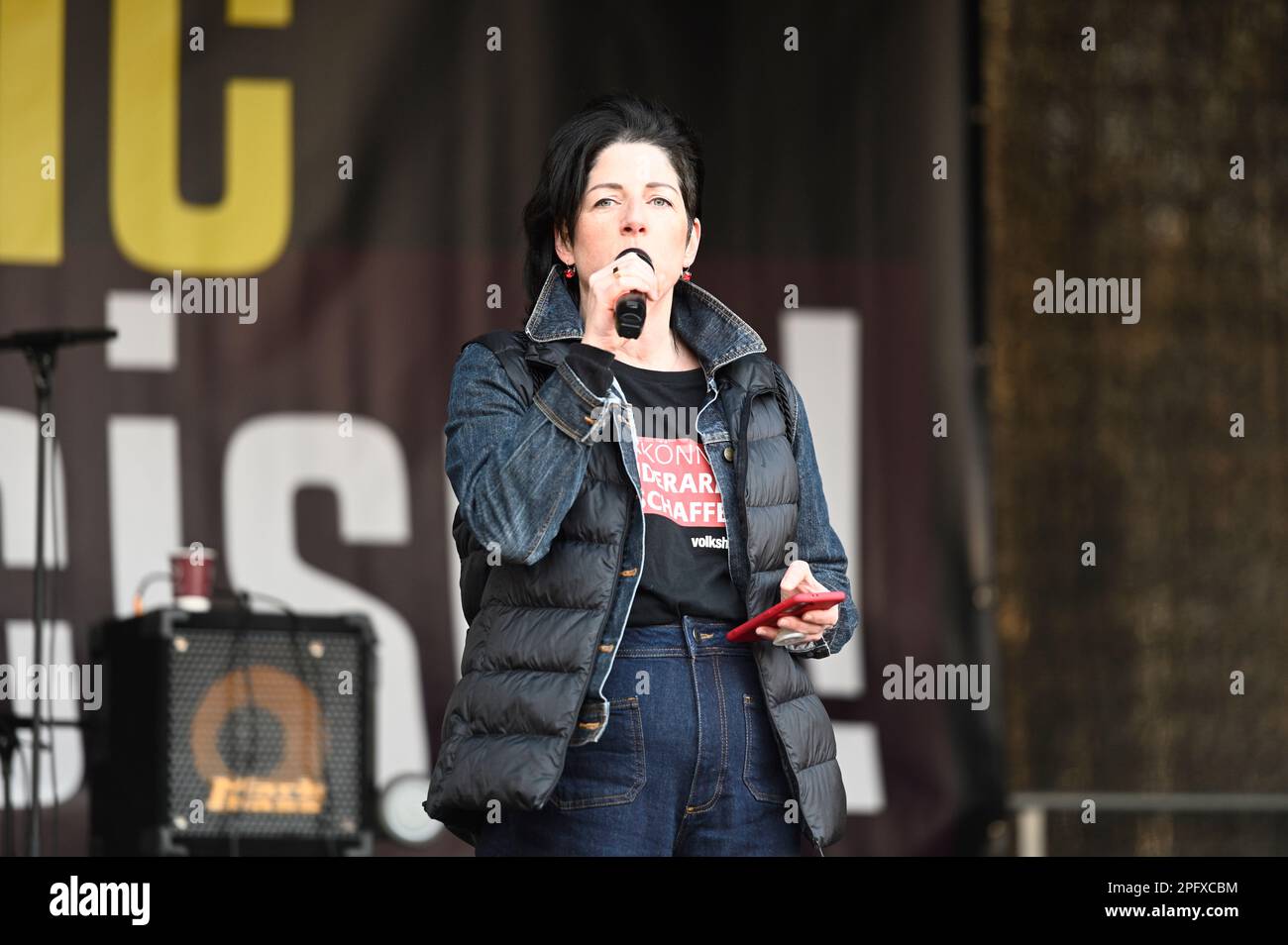 Vienna, Austria. 18th Mar, 2023. Antifascist rally on the United ...
