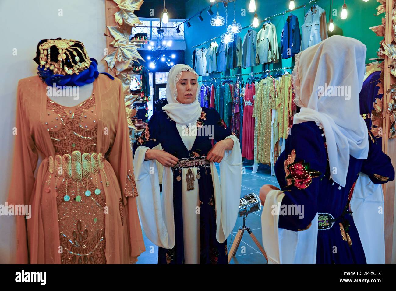 Diyarbakir, Turkey. 18th Mar, 2023. Kurdish fashion designer Yasemin ...