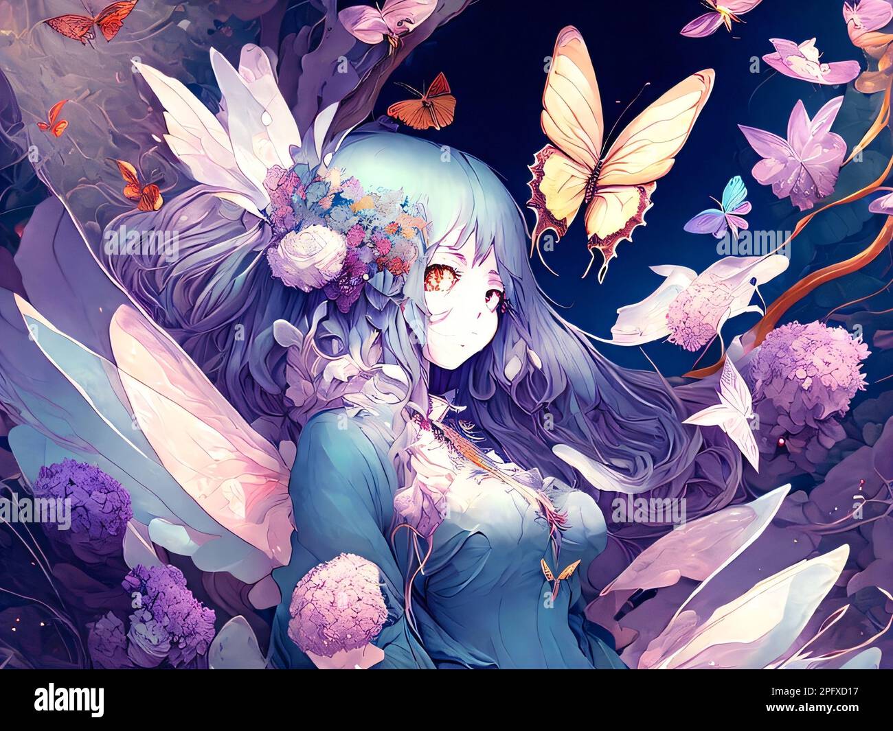 Anime girl ai hi-res stock photography and images - Alamy