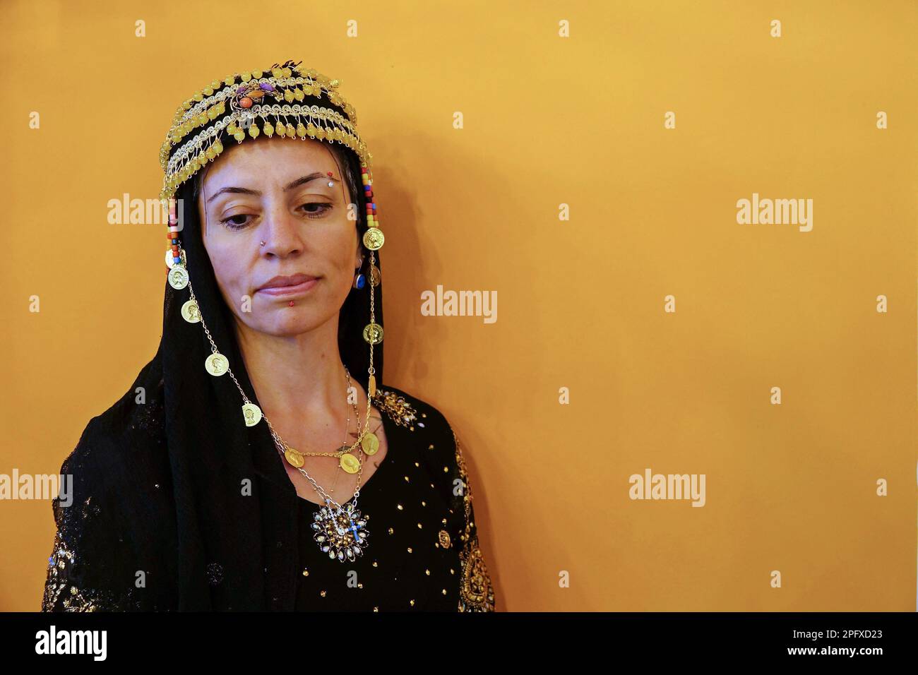 Melike Dara, one of the last Armenians in Turkey, is seen wearing ...