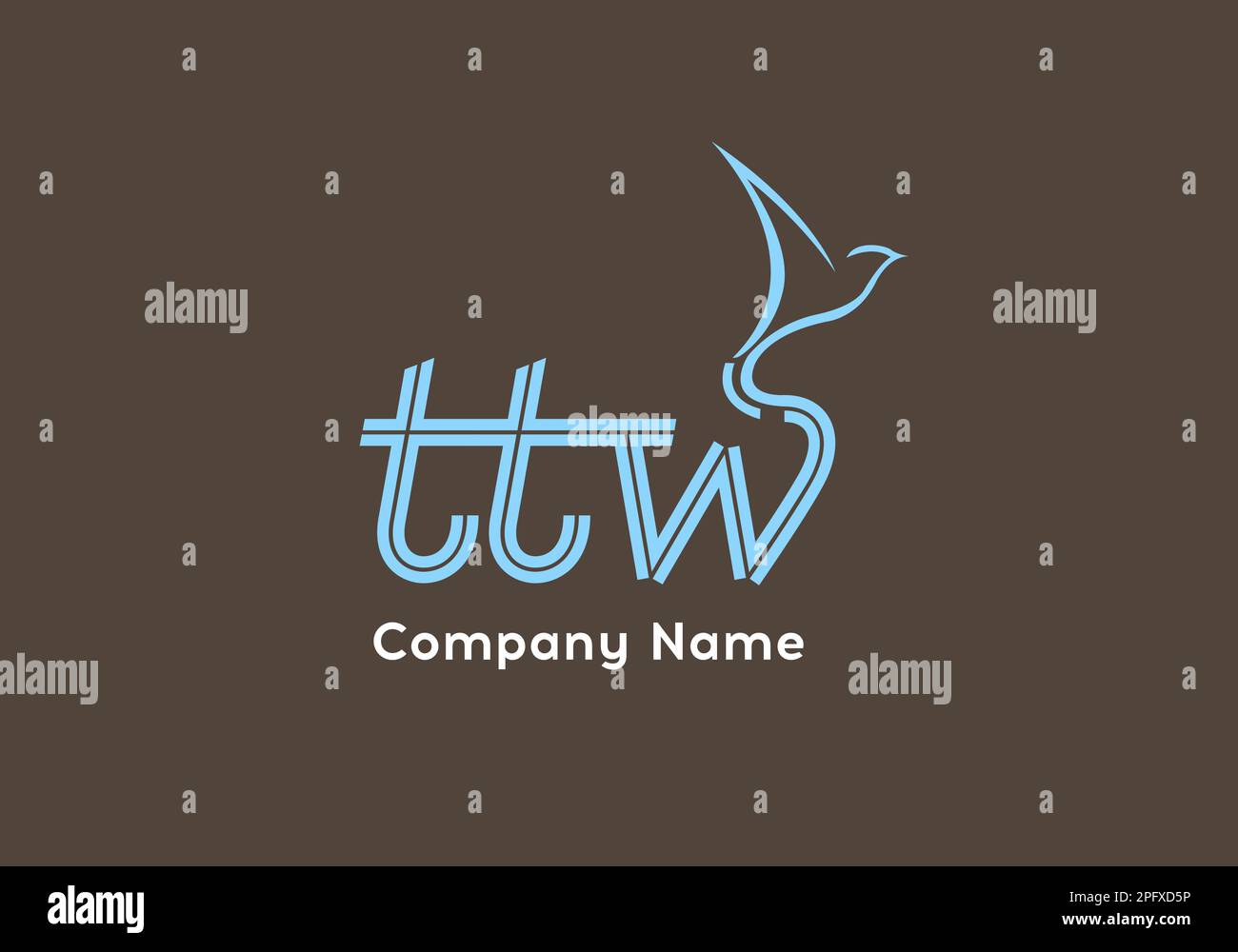 Ttw logo design hi-res stock photography and images - Alamy