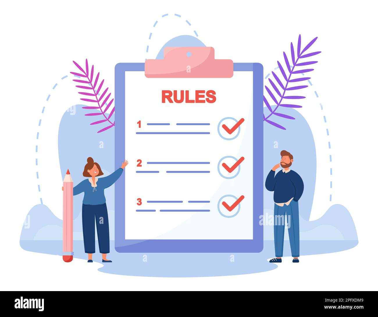 Tiny business people reading list of rules Stock Vector Image & Art - Alamy Tiny business people reading list of rules Stock Vector Image & Art - Alamy