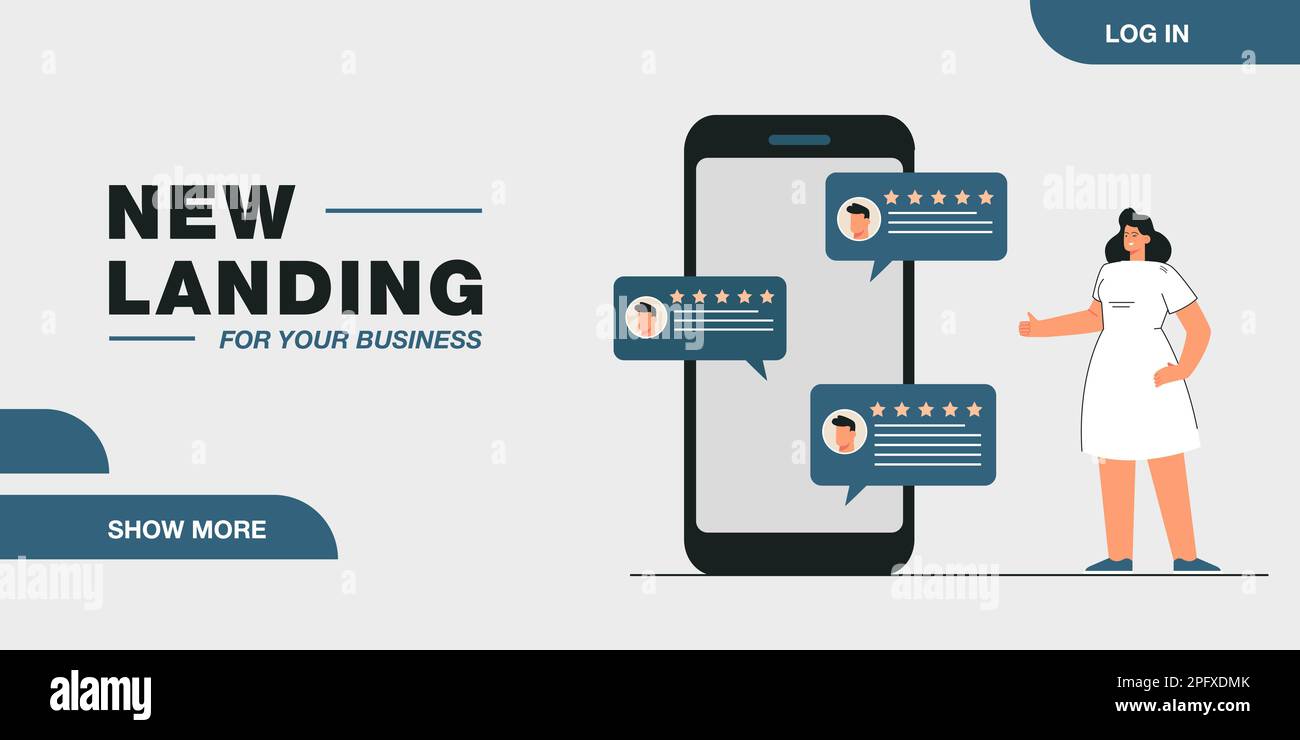 Woman reading on smartphone Stock Vector Images - Alamy