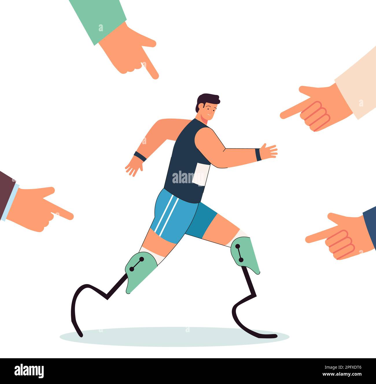 Prosthetic legs Stock Vector Images - Alamy