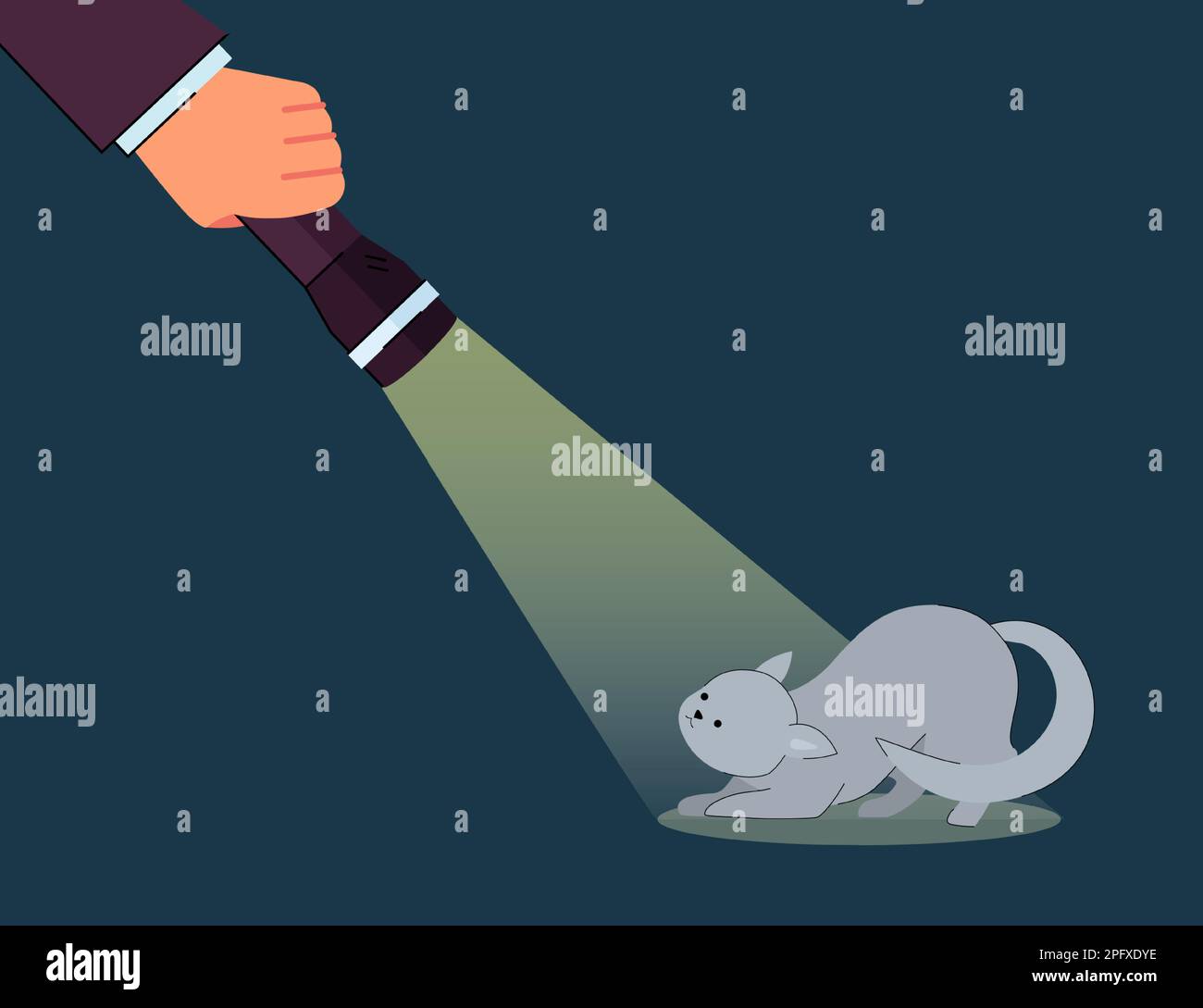 Shining hand torch hi-res stock photography and images - Alamy