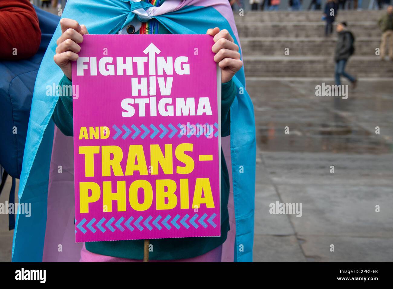 London - Fighting HIV stigma and transphobia protest. Credit: Sinai ...