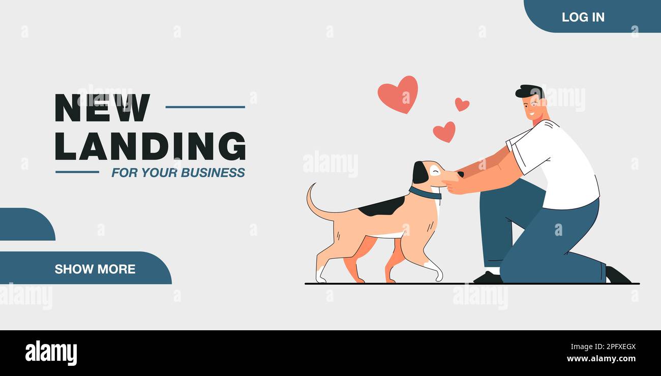 Happy male business owner Stock Vector Images - Alamy