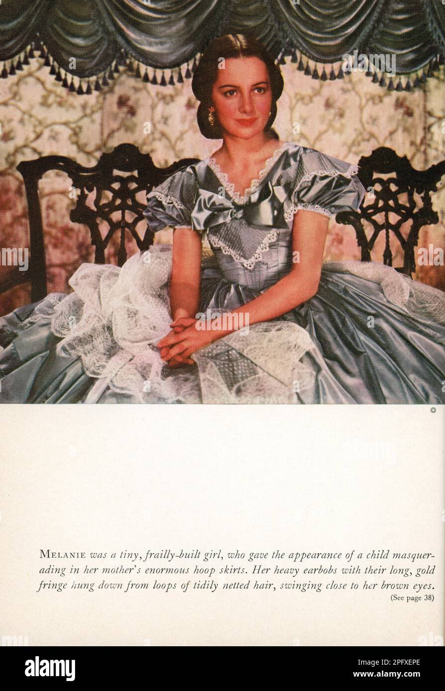 OLIVIA de HAVILLAND as Melanie Hamilton in GONE WITH THE WIND 1939 director VICTOR FLEMING novel ...
