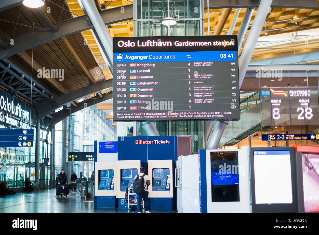 Oslo, Norway - March 16, 2023: Oslo Gardermoen Airport (Norwegian: Oslo ...
