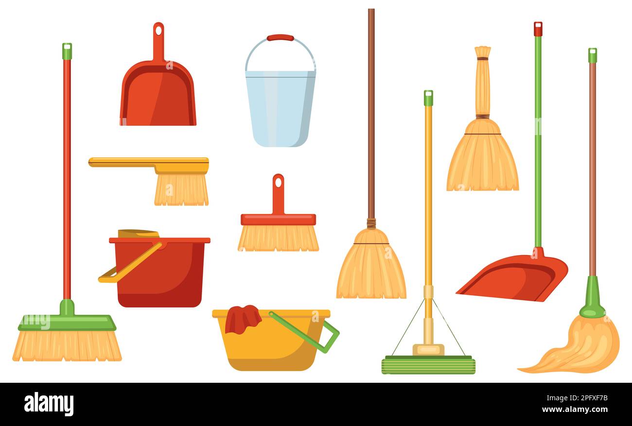 Cleaning tools for housework set Stock Vector Image & Art - Alamy