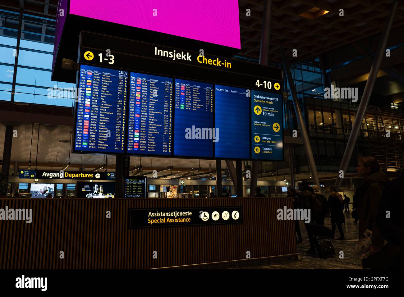 Oslo, Norway - March 16, 2023: Oslo Gardermoen Airport (Norwegian: Oslo ...