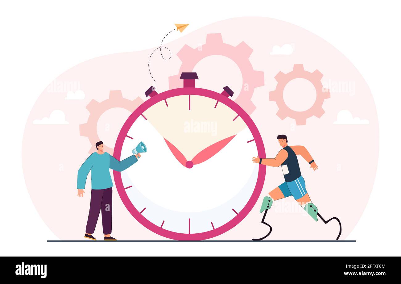 Paralympian sprinter Stock Vector Images - Alamy