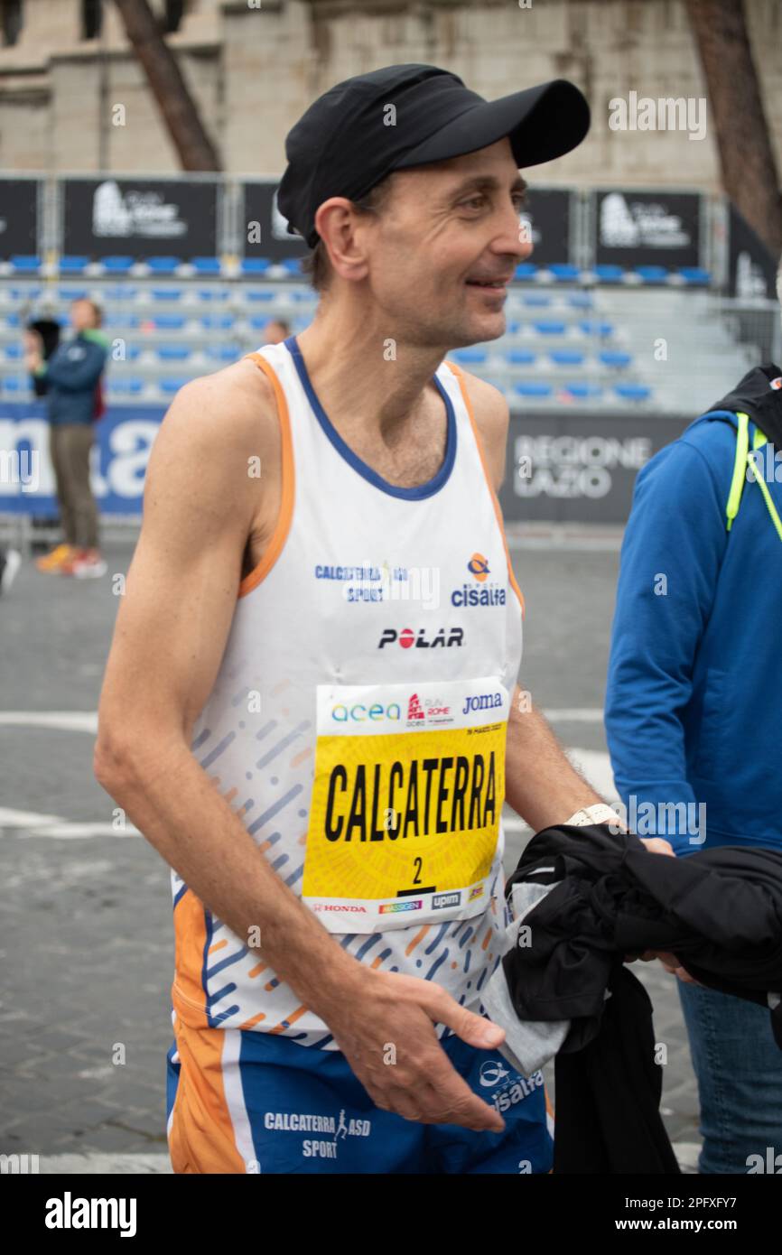 Marathon of Rome, Italy 19th Mar, 2023. Giorgio Calcaterra (Italy ...