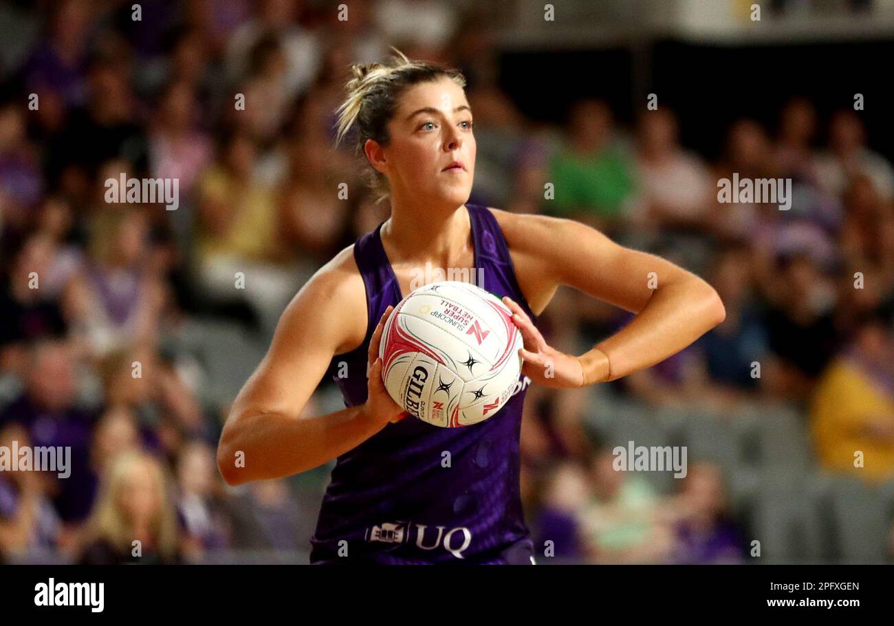 Lara Dunkley of the Firebirds during the Super Netball Round 1 match ...