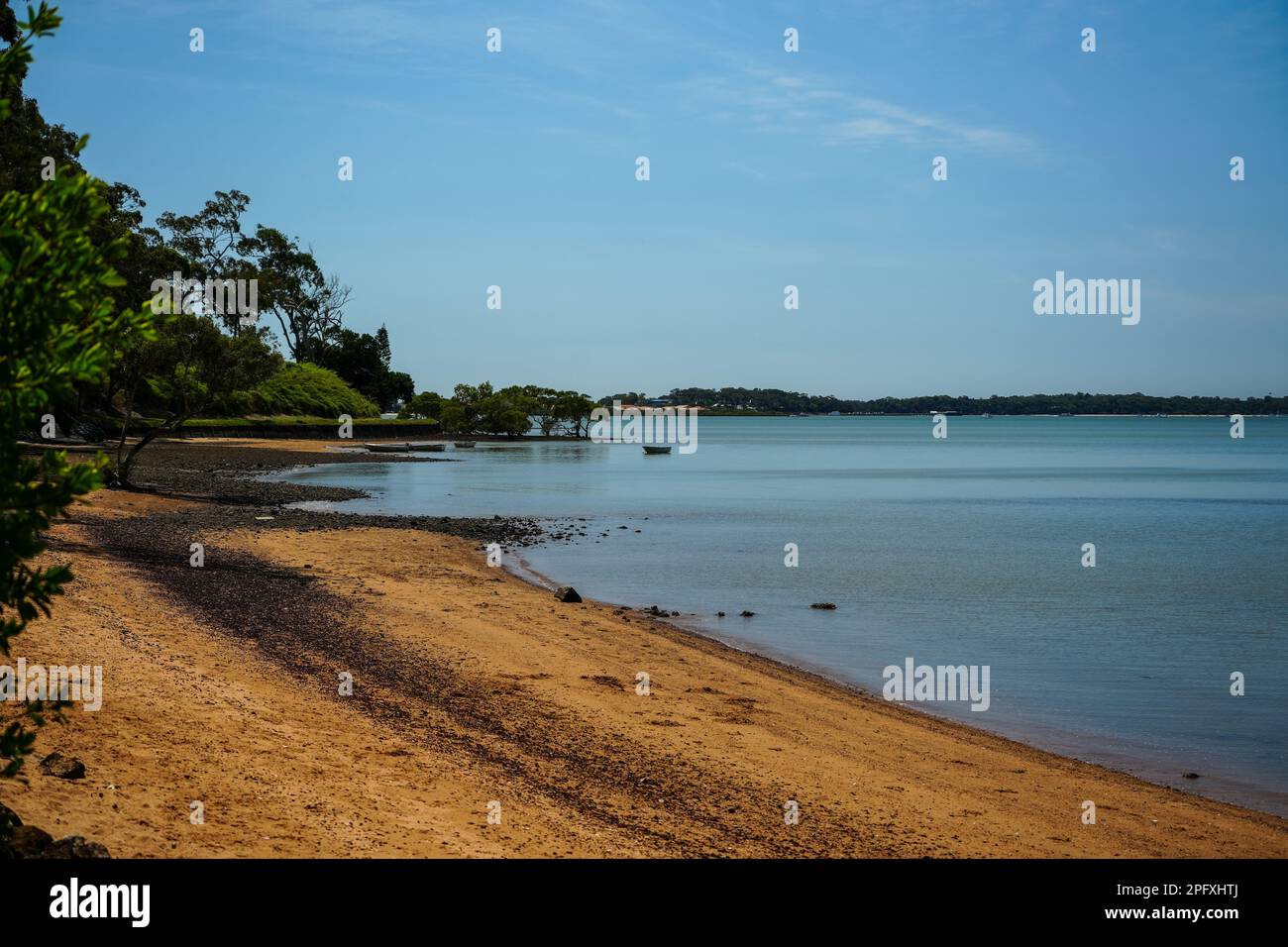 Looking north from the Jack Gordon pathway beside the beach at Redland ...