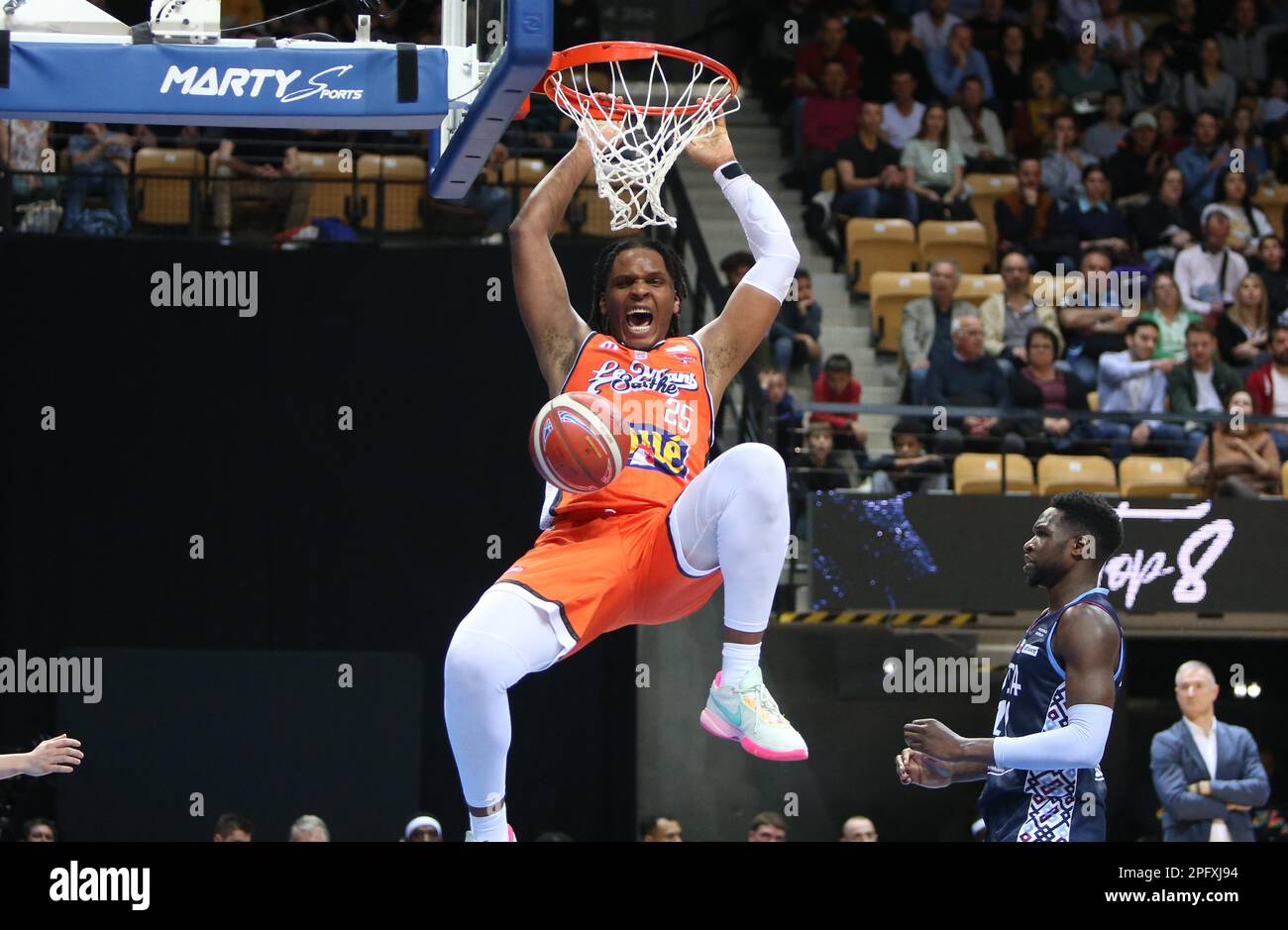 Trelaze, France. 19th Mar, 2023. Josh Carlton of Le Mans SB during the ...