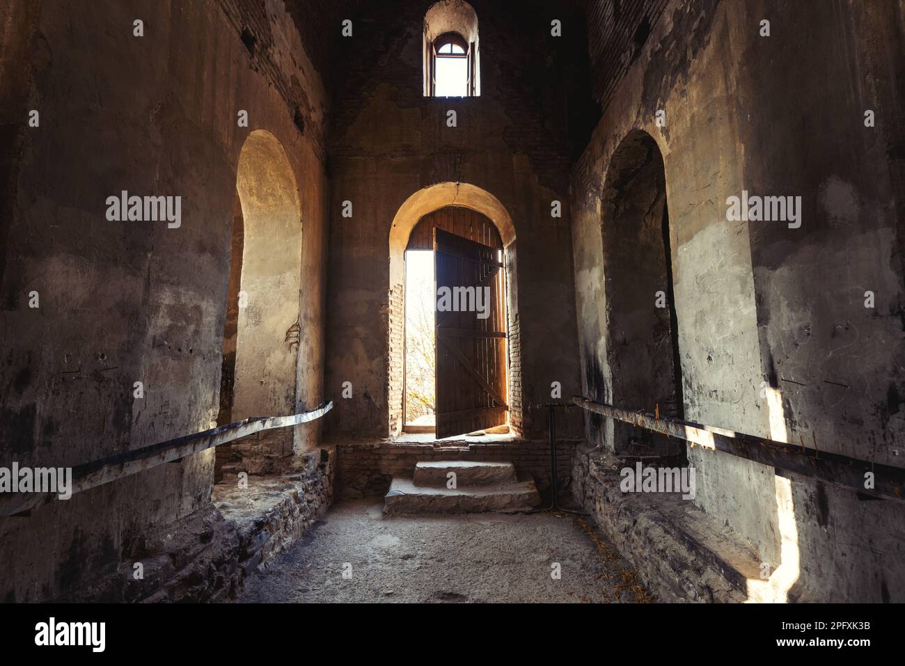 Old Albanian church near Qakh city. Ancient Kurmukhi temple in the ...