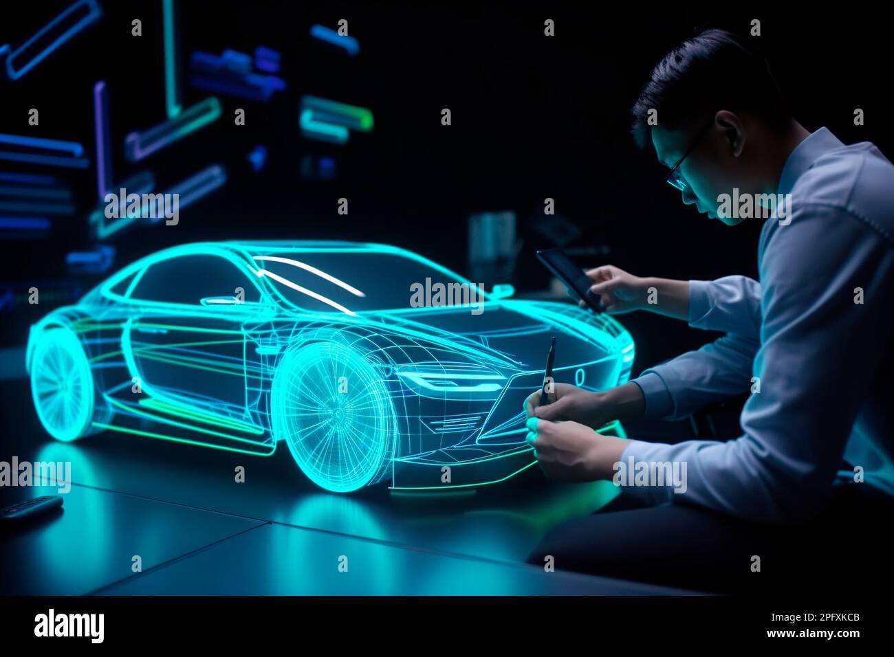 Tech augmented hi-res stock photography and images - Alamy