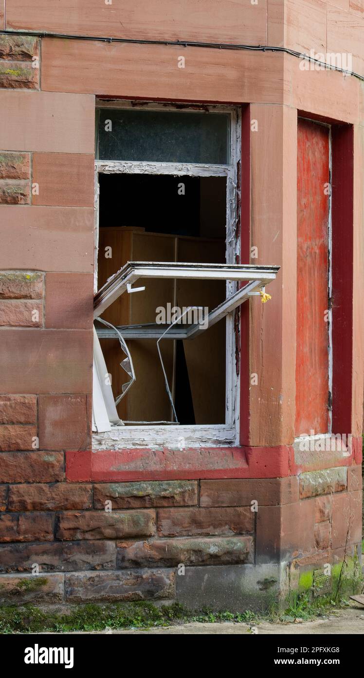 Council houses in poor estate with high populations and many social ...