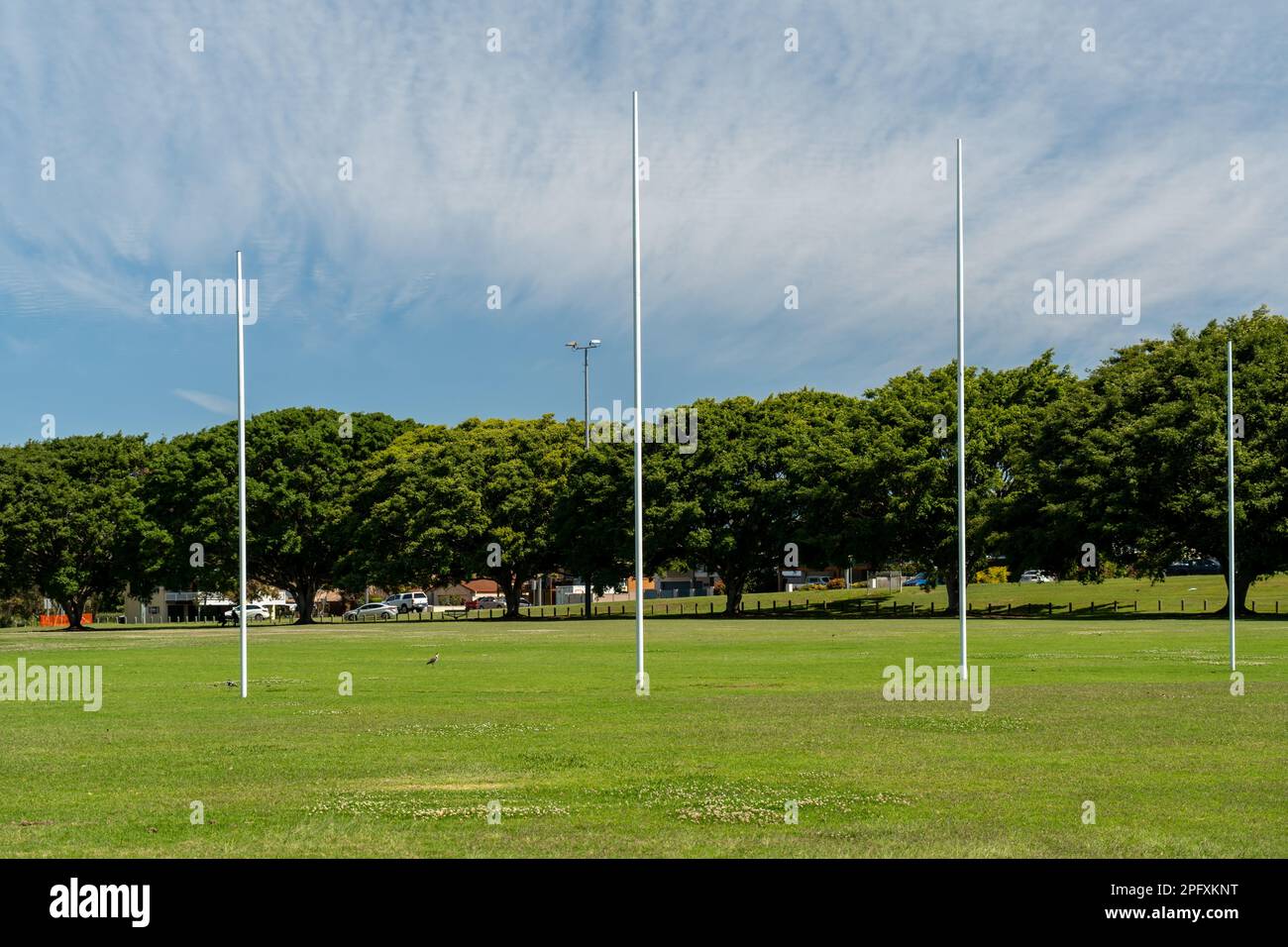 Four goalposts hi-res stock photography and images - Alamy