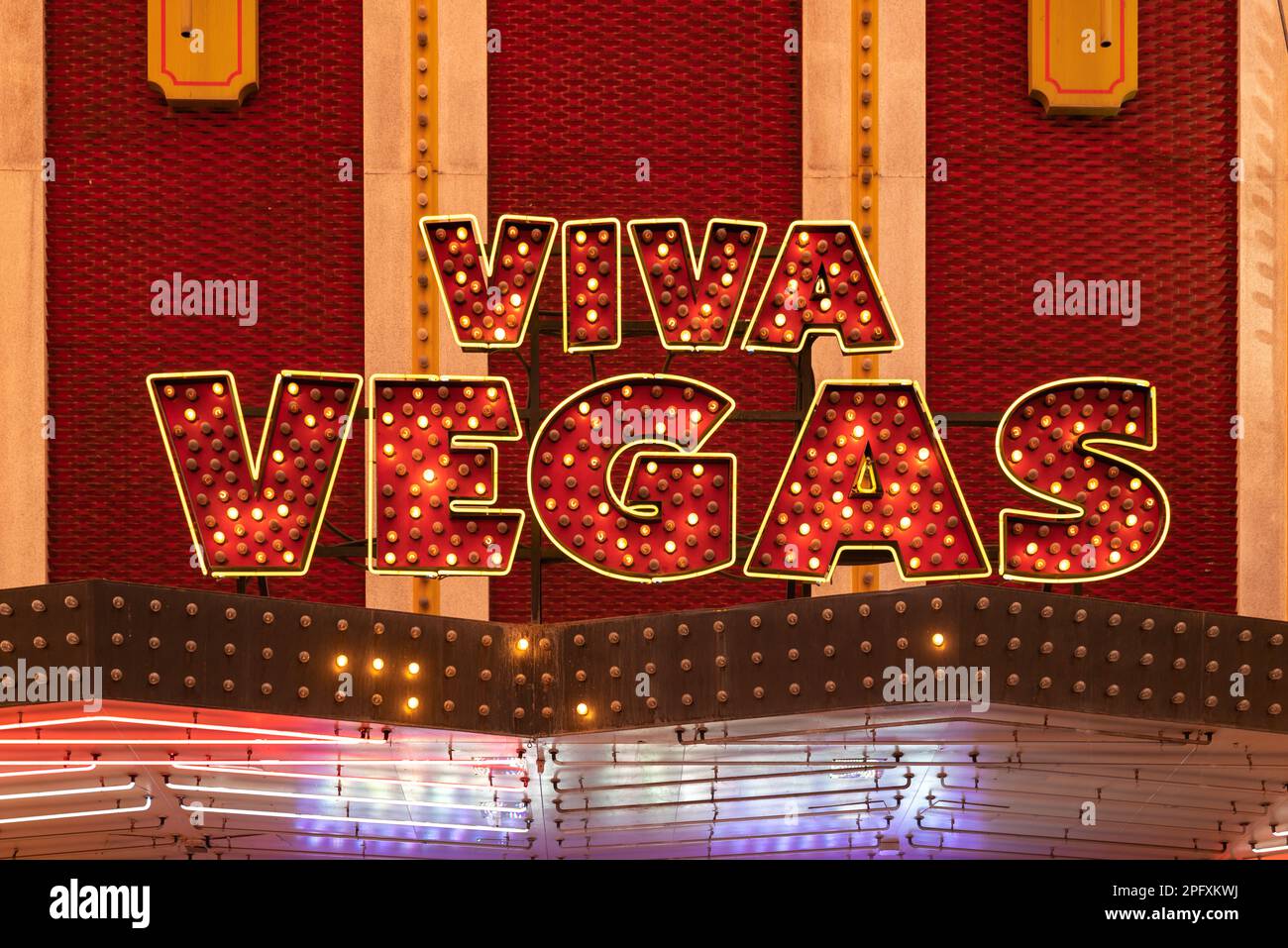 Viva vegas neon sign hi-res stock photography and images - Alamy