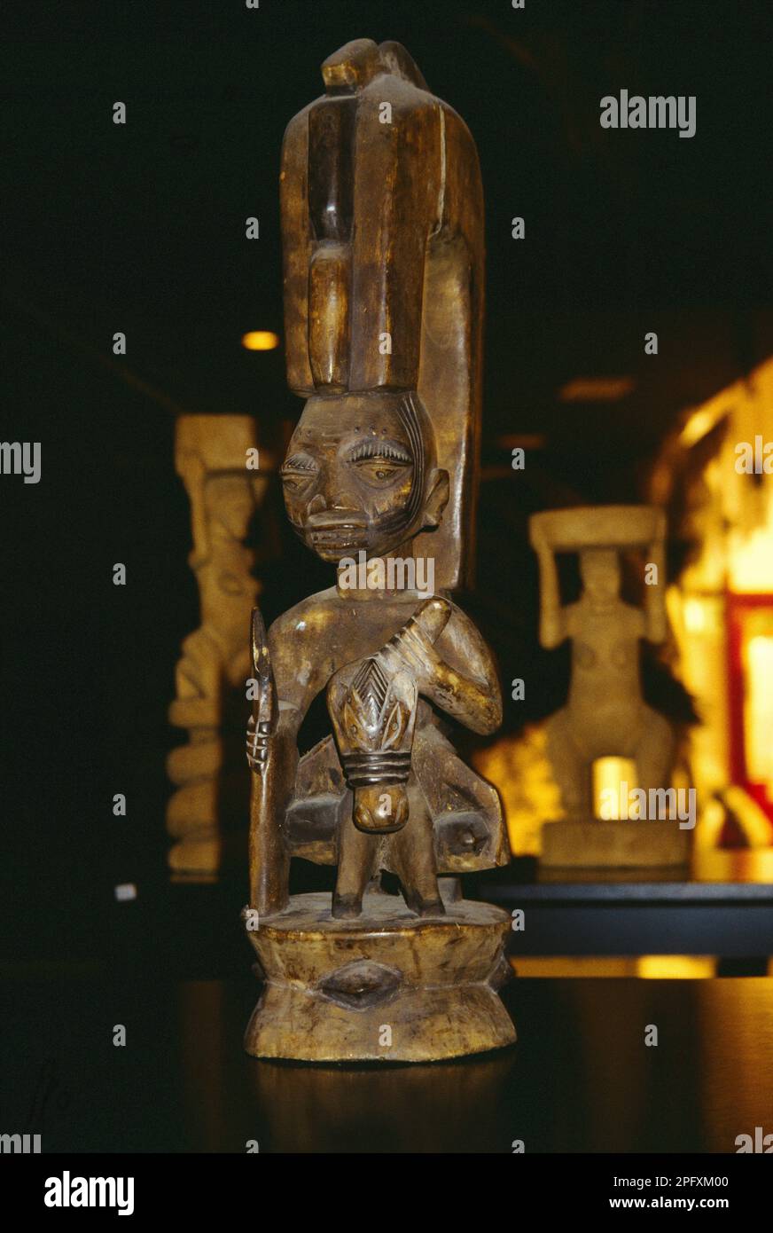 Wooden African Sculpture from Zimbabwe Stock Photo - Alamy