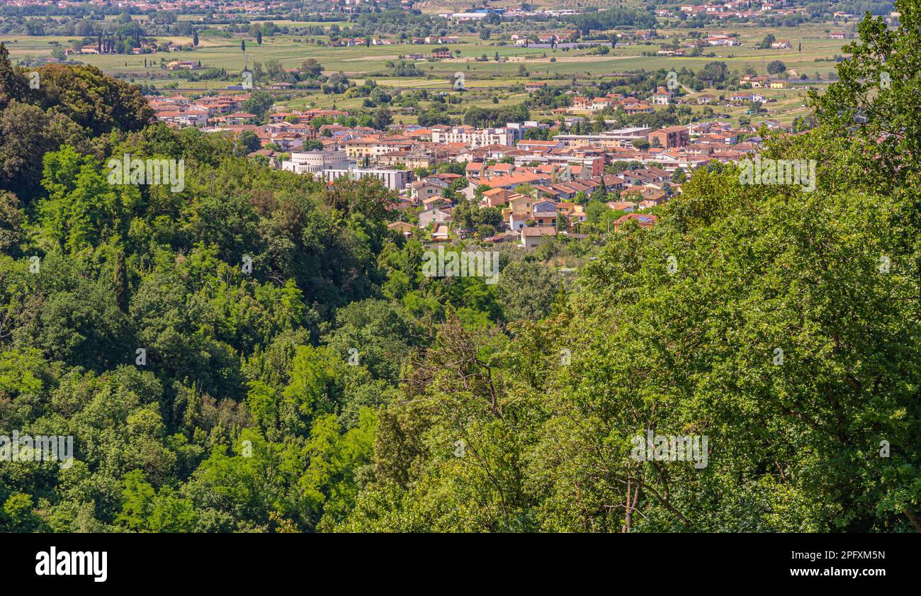 San Miniato, Pisa province, landscape of the Tuscany hills in ...