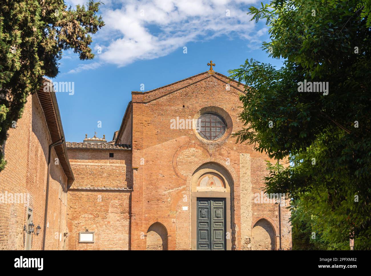 Romanesque facade of th church of San Francesco at San Miniato, Pisa ...