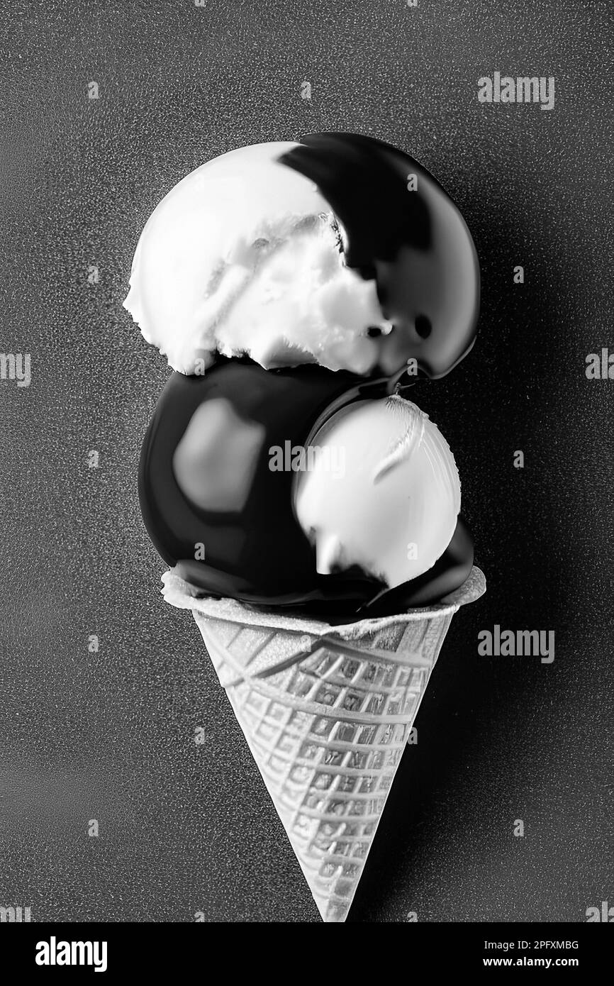 Ice cream images Black and White Stock Photos & Images - Alamy
