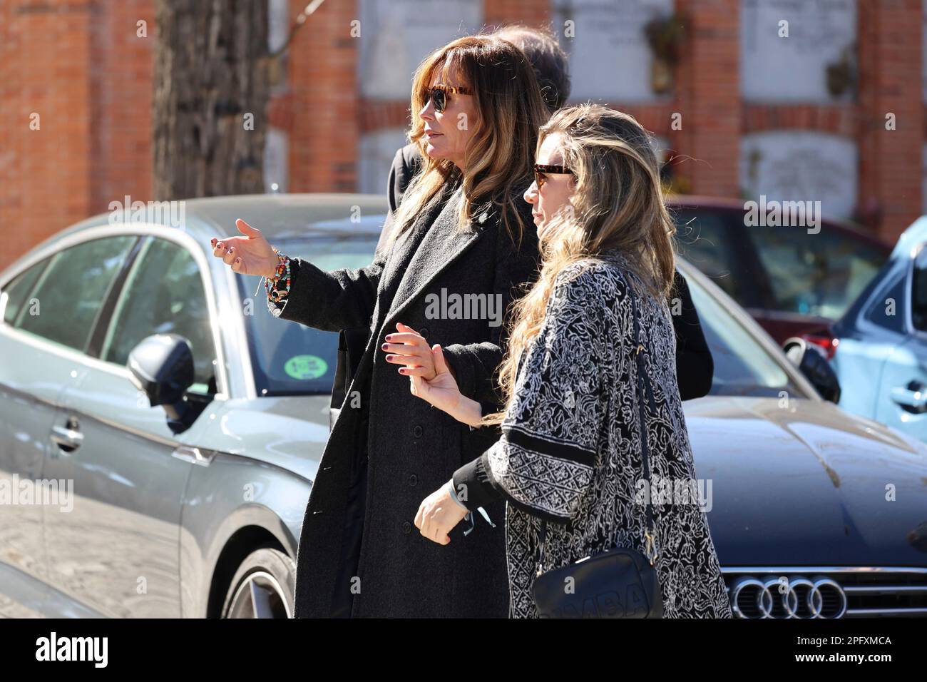 Lara Dibildos at the funeral of her mother, Laura Valenzuela at the ...