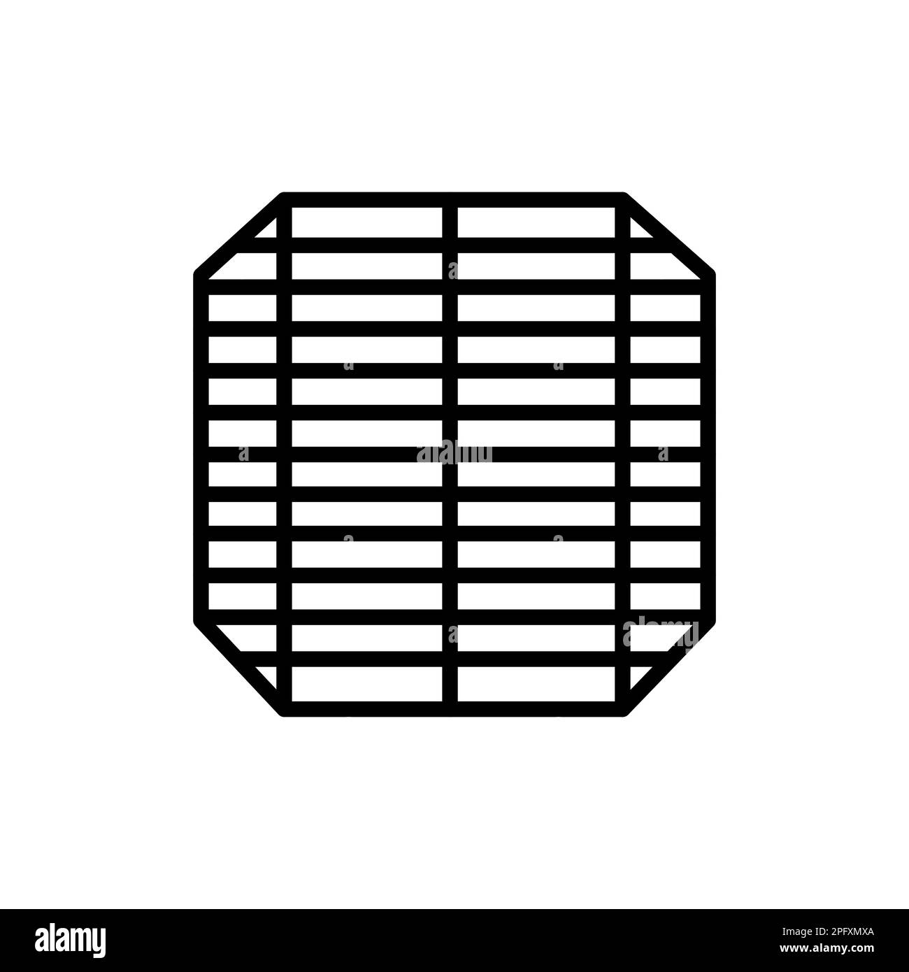 Solar cell black line icon. Pictogram for web page, mobile app, promo ...