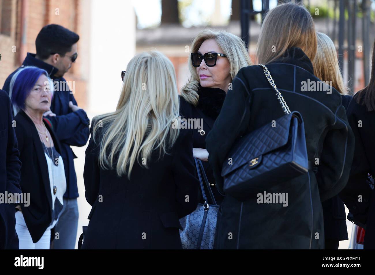 Norma Duval at the funeral of her mother, Laura Valenzuela at the ...