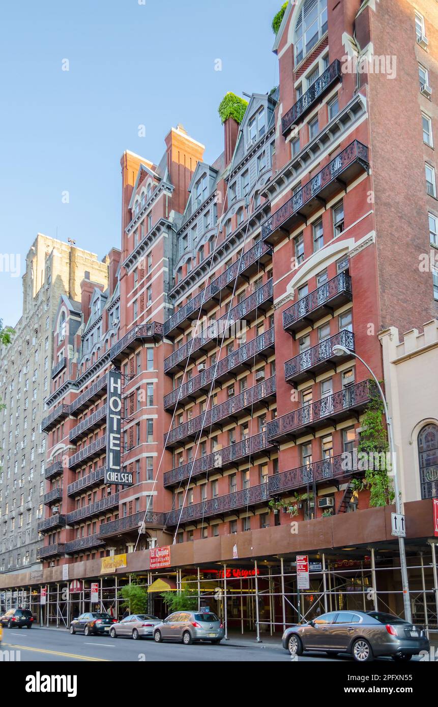 NEW YORK CITY - MAY 26: The Hotel Chelsea in Midtown Manhattan, New ...