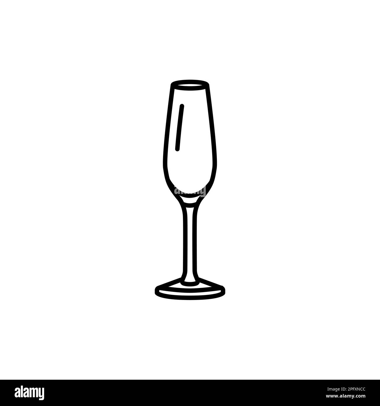 Glass of champagne clipart Black and White Stock Photos & Images - Alamy