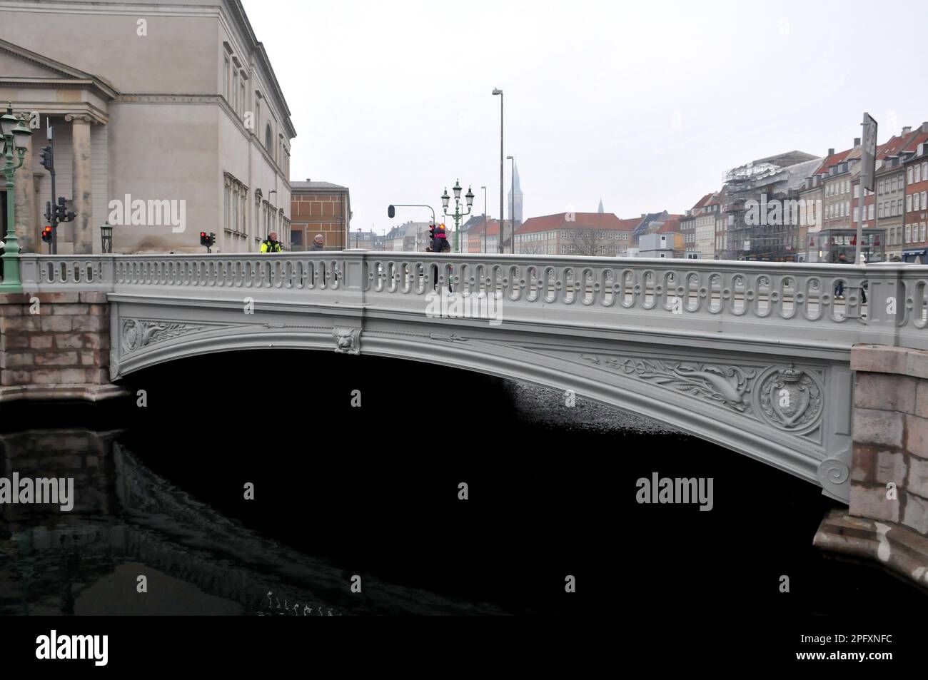 Copenhagen /Denmark/19 March 2023/ Hojbro bridge in other word hojbro ...
