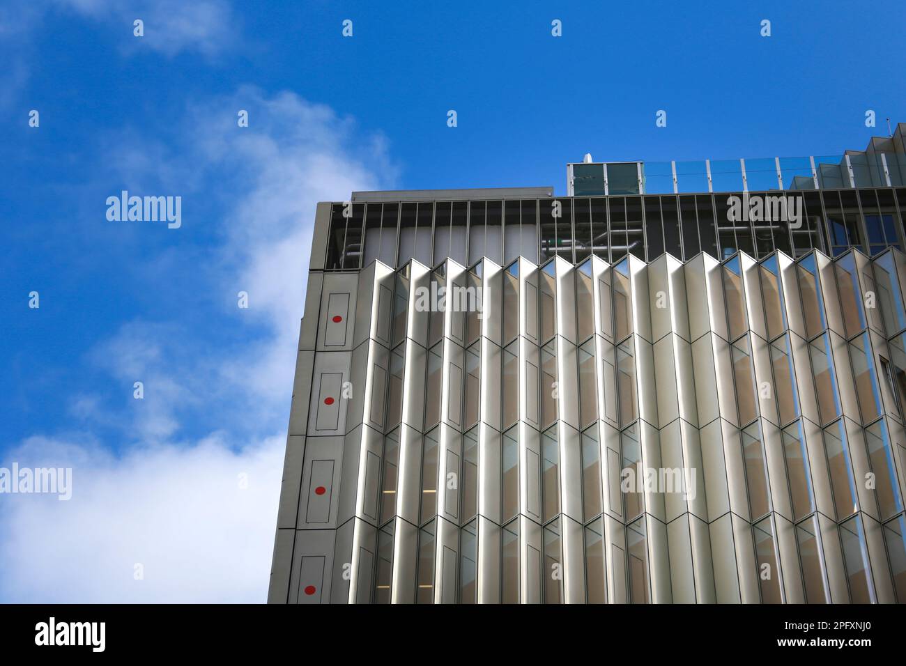 Modern building photography under blue sky in Lisbon Stock Photo - Alamy